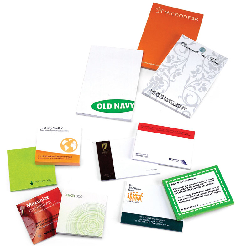 Custom Printed 3 x 3 Sticky Notes | 50 Sheet Promotional Sticky Notes ...