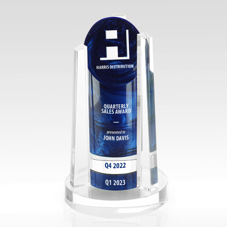 L.A. Elevate Perpetual Recognition Award | Crystal & Resin Recognition ...